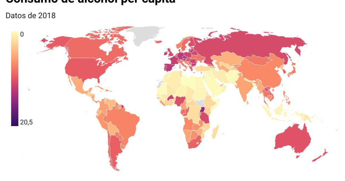 Estos Son Los 10 Países Del Mundo En Los Que Se Consume Más Alcohol