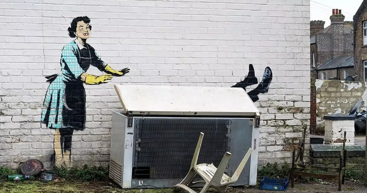El ayuntamiento de Kent «borra» parte de la última obra de Banksy