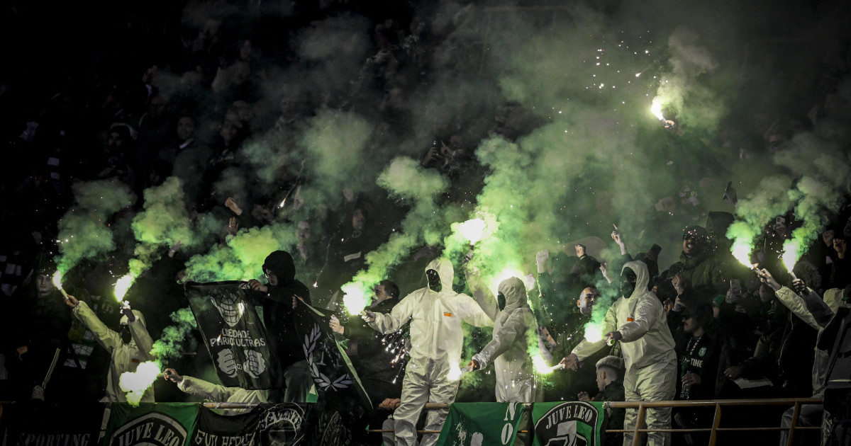 Un niño herido por la pirotecnia de los ultras del Sporting de Portugal
