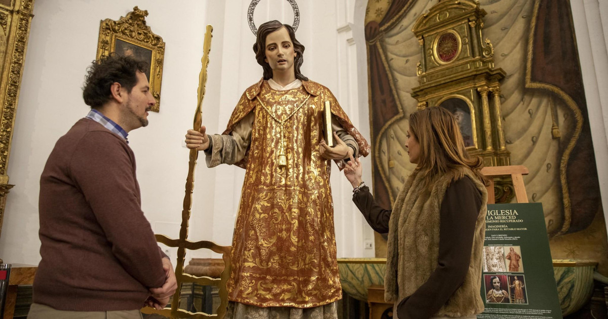 La Diputación recupera la imagen de San Lorenzo para el retablo de la ...