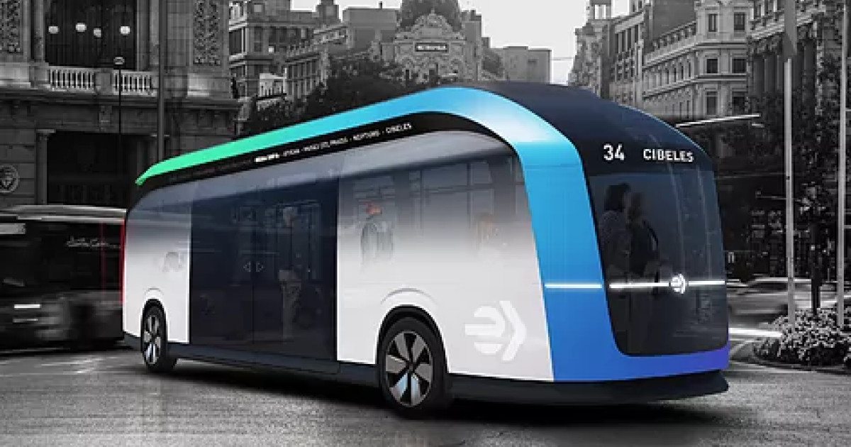 Así será el futurista autobús de la EMT: 100% eléctrico, techo ...