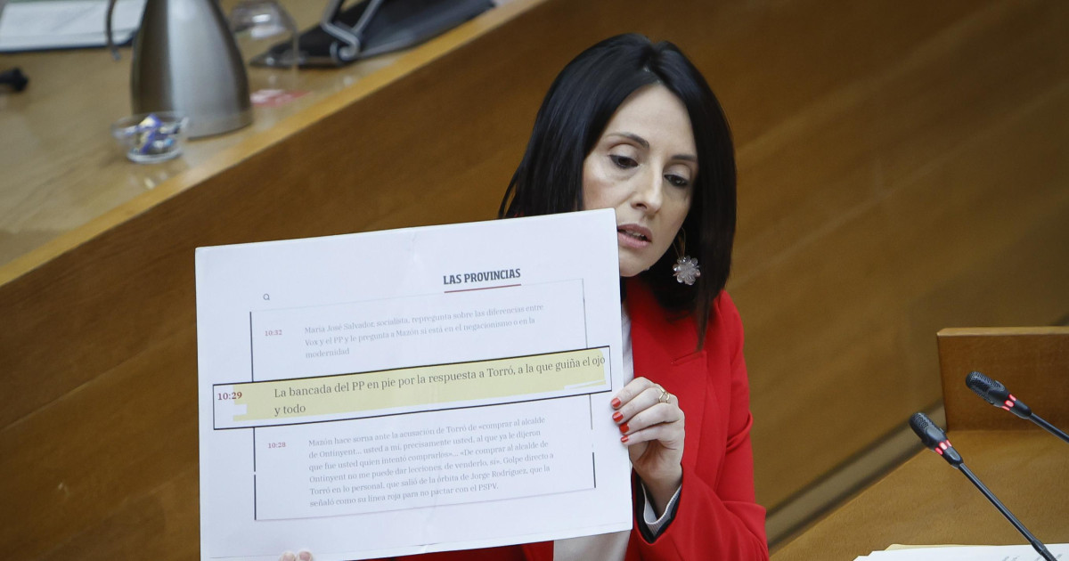 Comunidad Valenciana: El PSPV-PSOE usa la sesión de control para atacar ...