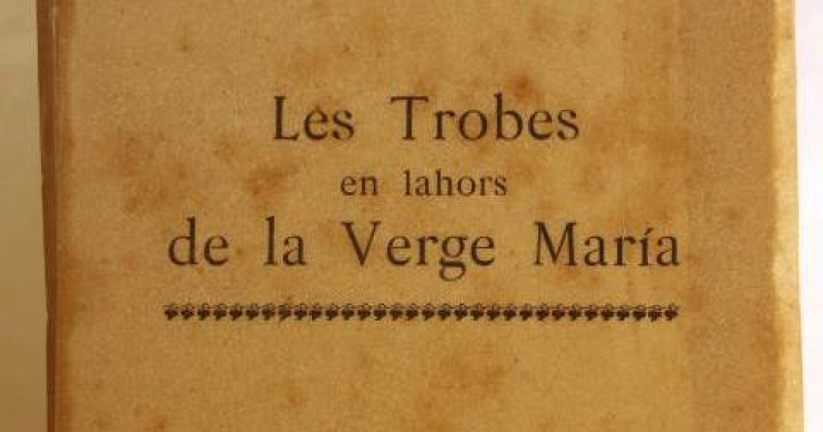 El poemario en valenciano que loaba a la Virgen y se convirtió en la ...