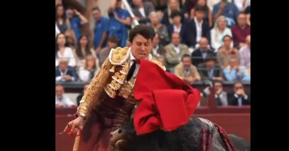 Roca Rey sufre una espeluznante cogida que le impide continuar la lidia ...