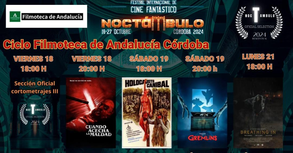 `Noctámbulo´ ofrecerá 120 proyecciones de cine fantástico y de terror y numerosas actividades