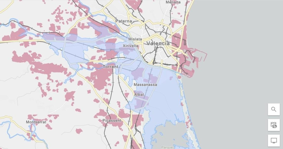 Mapa de las zonas inundables en la Comunidad Valenciana: ¿vives en un ...