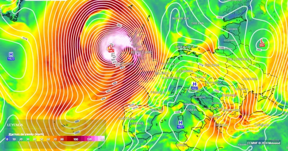 Una 'bombogénesis' que se gesta en el Atlántico podría afectar a España ...