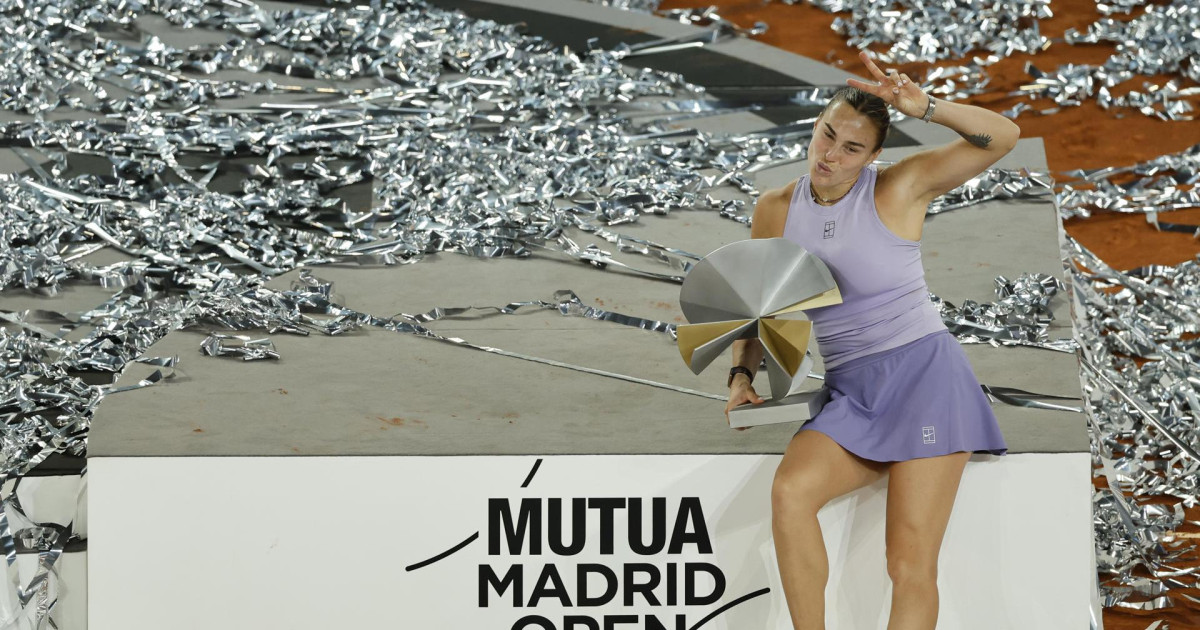 Aryna Sabalenka reina en Madrid por tercera vez