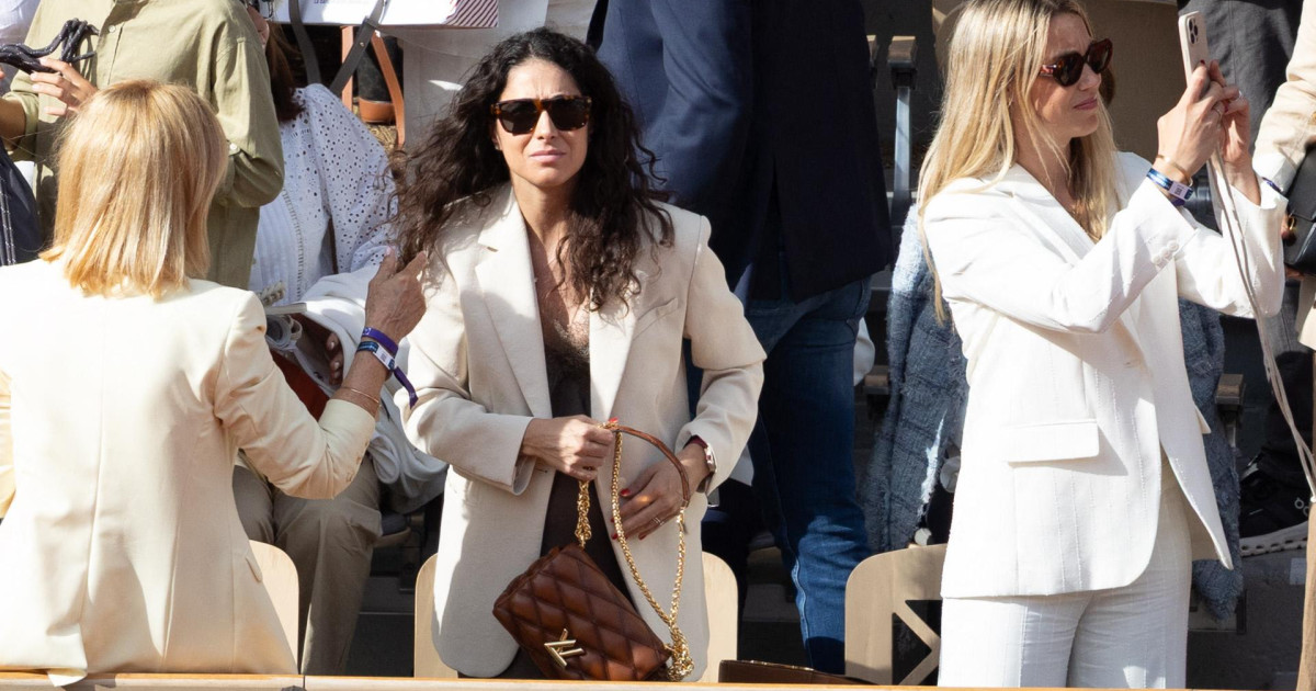 Xisca Perelló, a la última en el homenaje a su marido Rafa Nadal