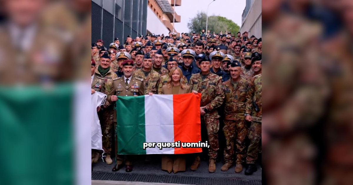 Meloni felicita la Navidad a sus tropas: «Nuestra fuerza viene de miles ...