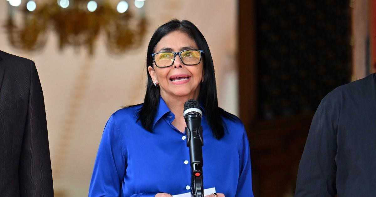 Delcy Rodríguez critica a quienes celebran el ataque de EE. UU. que ...