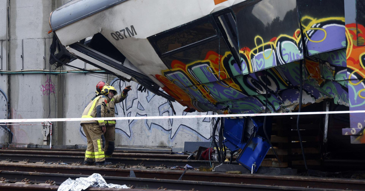 El muro caído que causó el accidente mortal en Gelida (Barcelona ...