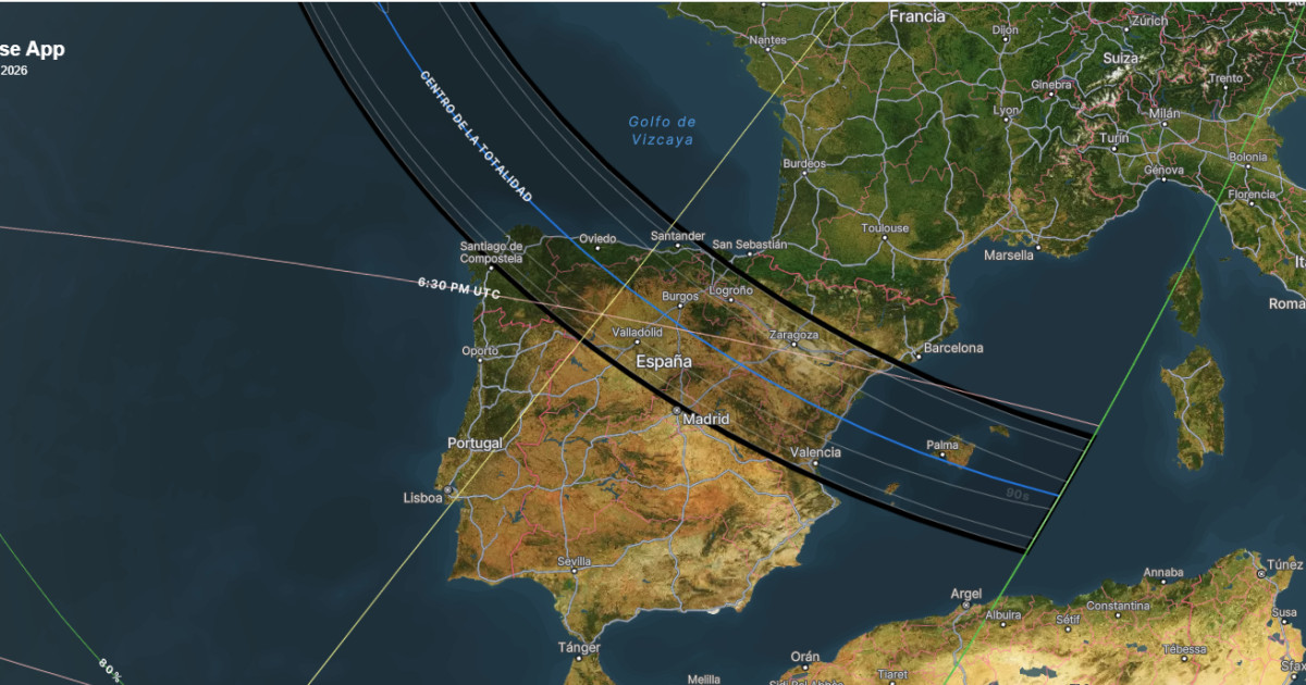 El mapa interactivo definitivo para no perderte nada del eclipse de Sol ...