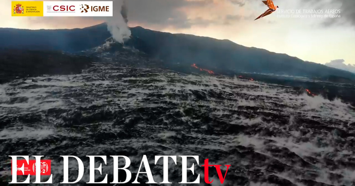 «Mar de bruma»: imágenes de un fenómeno inédito en el cono del volcán ...