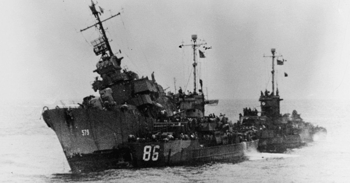 El USS William D. Porter casi mata al presidente Roosevelt