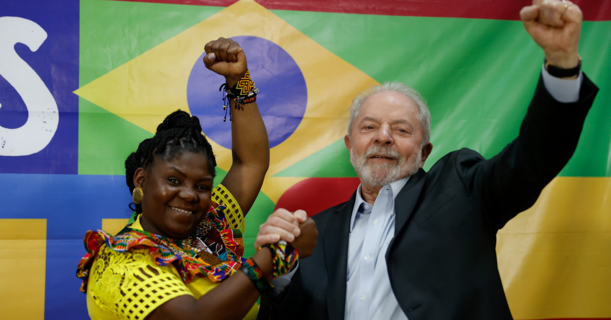 Lula Da Silva recibe a la vicepresidenta electa de Colombia, en Sao Paulo