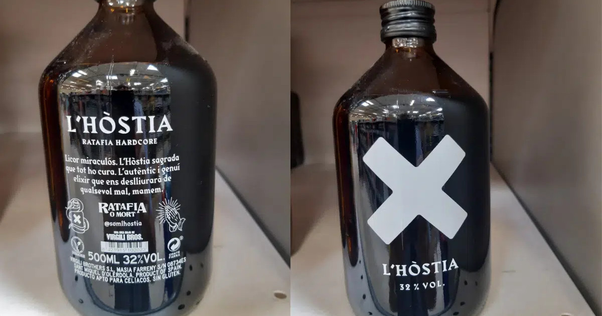 Carrefour retira un licor llamado `L´Hostia´ que caricaturiza el cristianismo