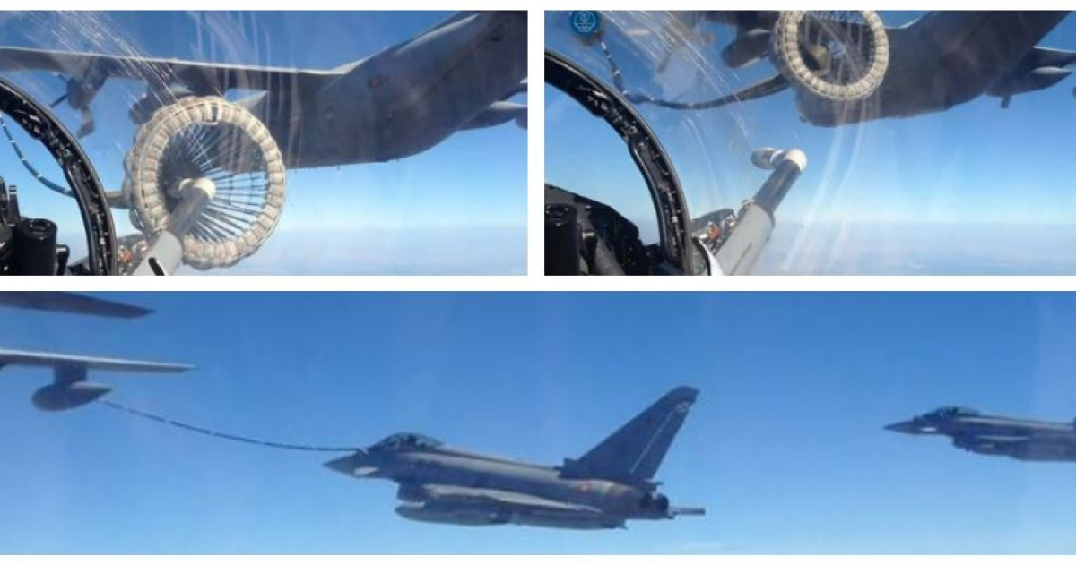 Ejército del Aire: Eurofighter españoles: espectacular repostaje en ...
