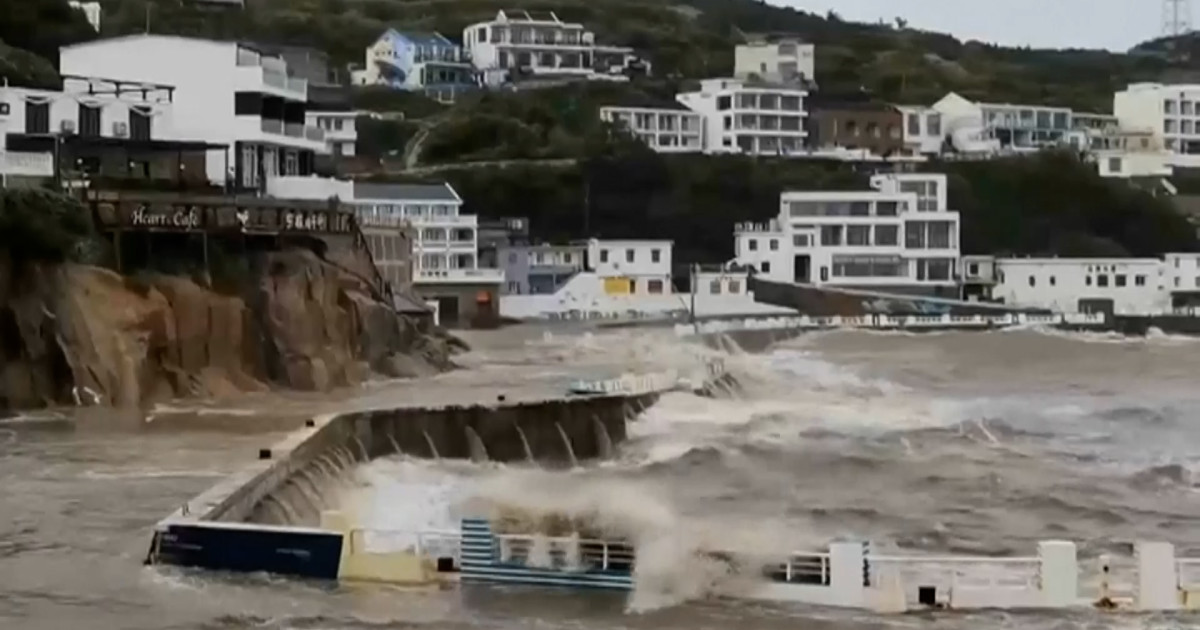 Más de un millón de evacuados por el tifón Muifa en China