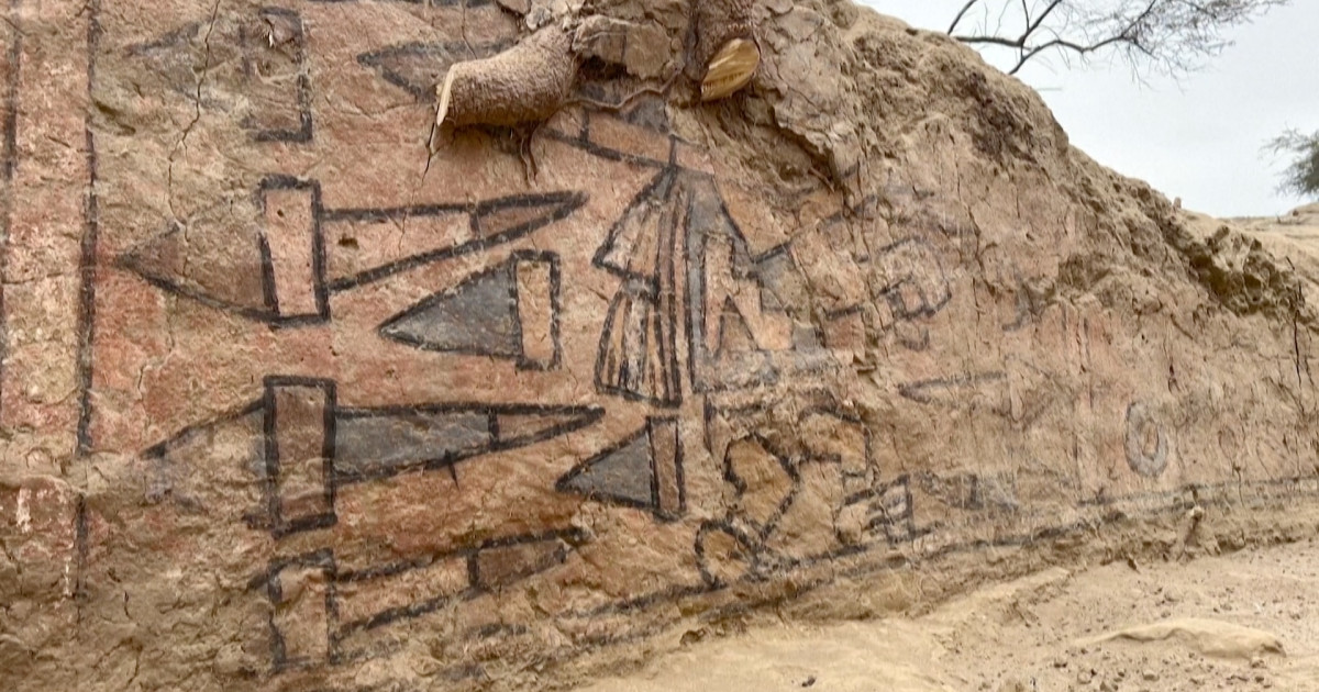Descubren en Perú una pintura mural prehispánica solo conocida por ...