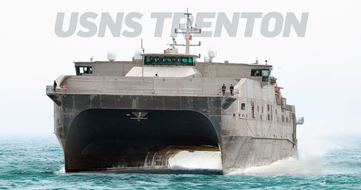 Fuerzas Armadas: USNS Trenton, un veloz y robusto catamarán de la Armada de Estados Unidos rumbo ...