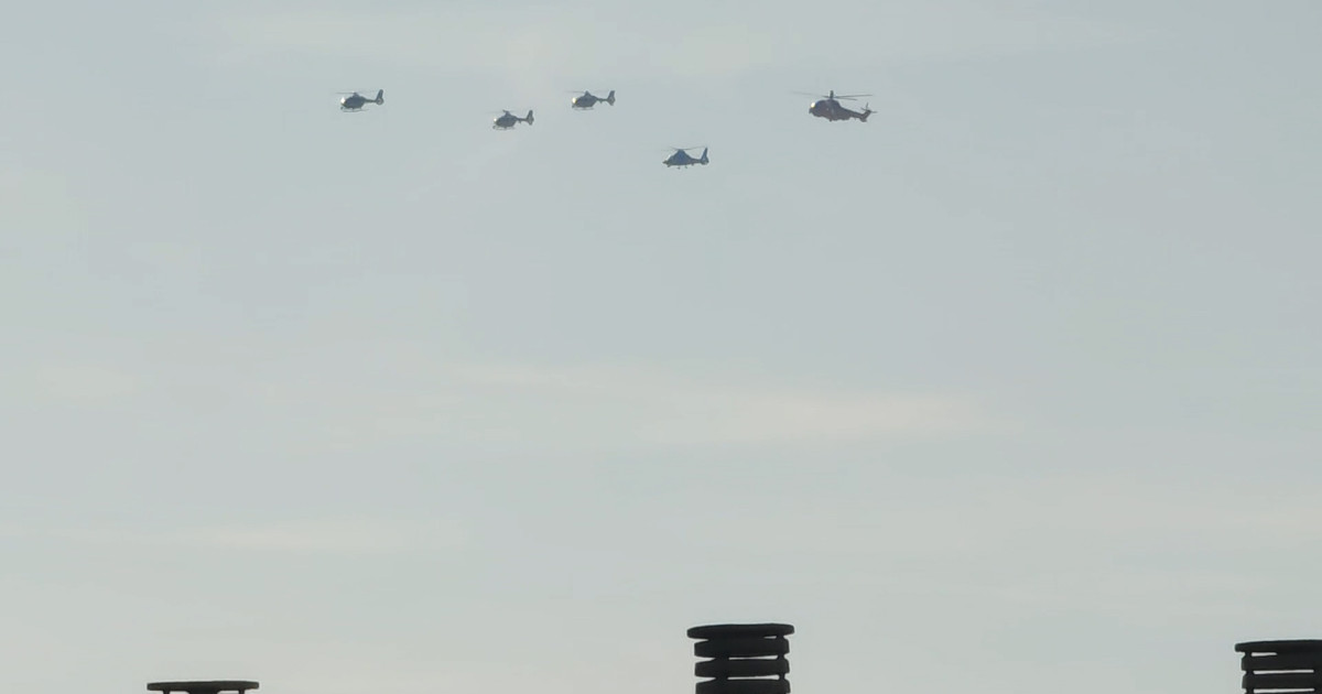 Así ha sido el último ensayo del desfile aéreo antes del 12 de octubre ...