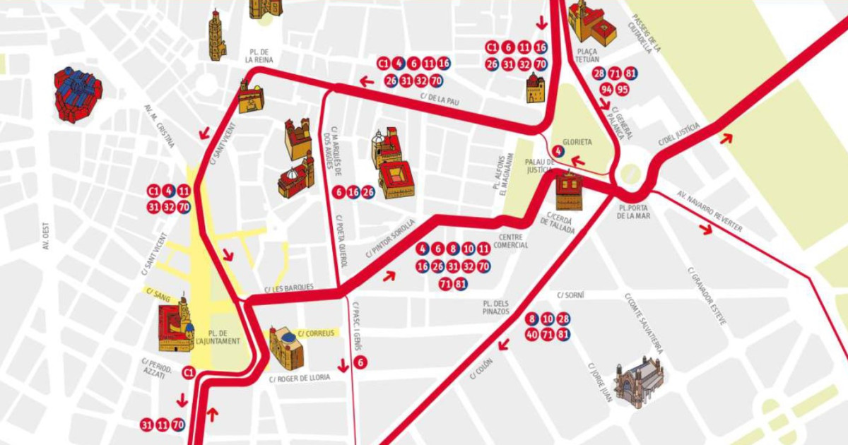 El nuevo recorrido de las siete líneas de autobús que regresan al ...