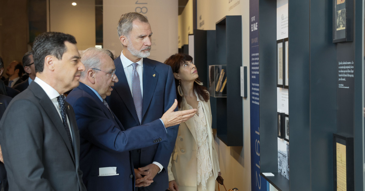 El rey Felipe VI inaugura una exposición sobre los Machado que recupera ...
