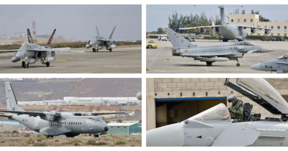 Despliegue aéreo en Canarias con más de 1.500 aviadores tras las ...