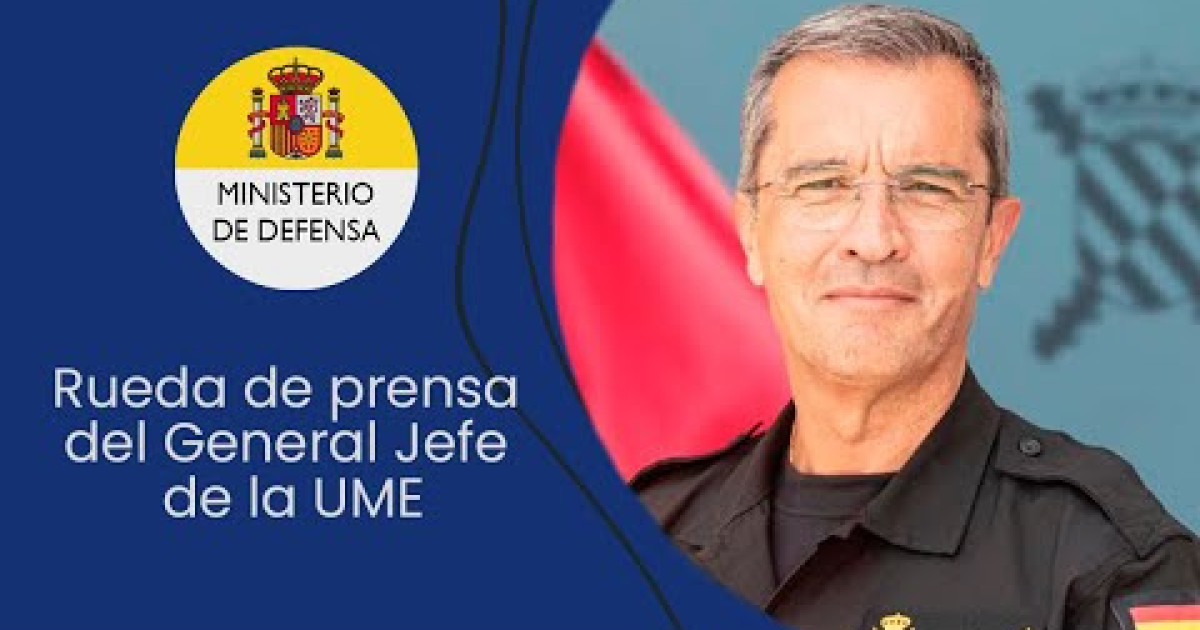 Rueda de Prensa del General Jefe de la UME