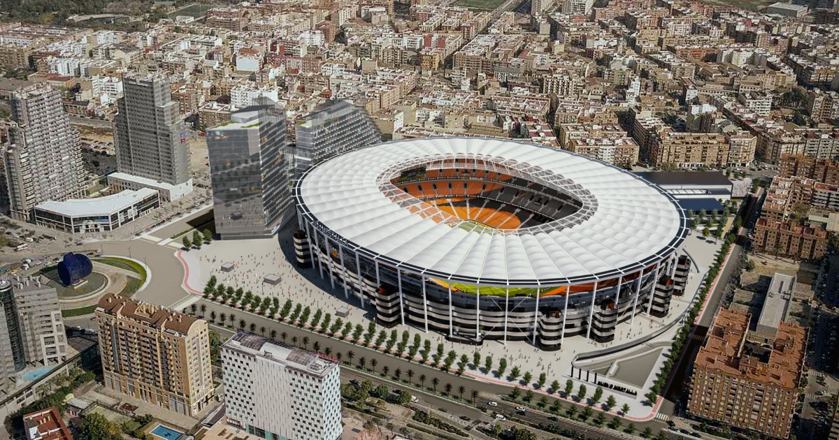 Así lucirá en 2027 el Nuevo Mestalla, que retoma las obras tras 16 años ...