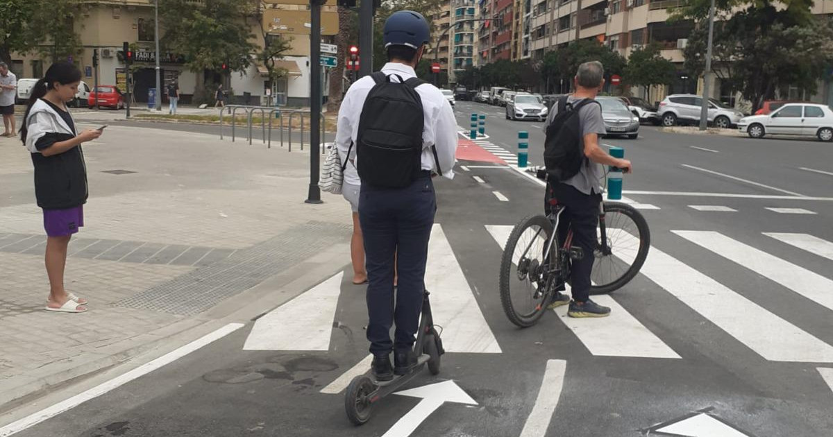 Valencia estrena carril bici
