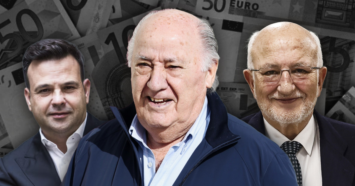 Los españoles más ricos: Amancio Ortega sigue líder y José Elías se despeña