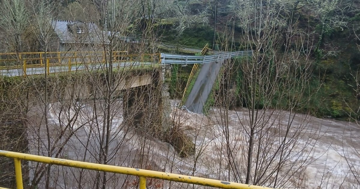 Inundaciones, carreteras cortadas y un puente derrumbado: el temporal ...