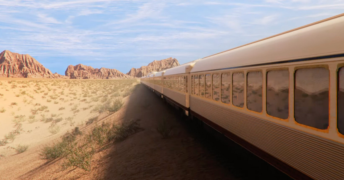 Llega un nuevo tren de ultralujo que recorrerá el desierto de Arabia Saudí